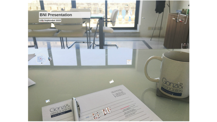 Fifth BNI Presentation by David Gonzi