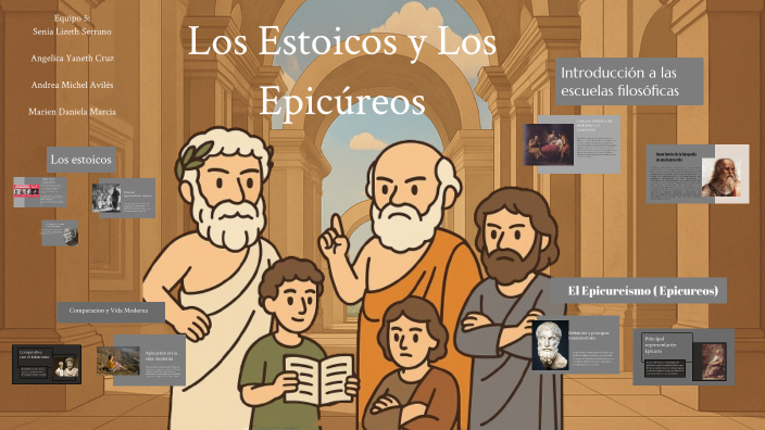Los Estoicos y Los Epicúreos by estudio dani on Prezi