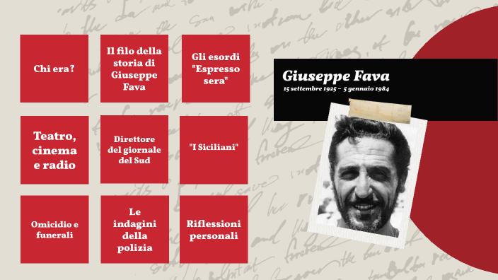 La storia di Giuseppe Fava by Matteo Zanardo on Prezi