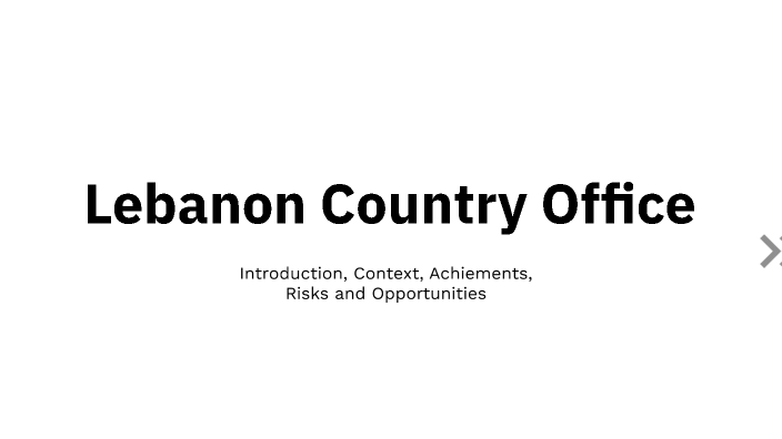 Lebanon Country Office by Léna Safi on Prezi