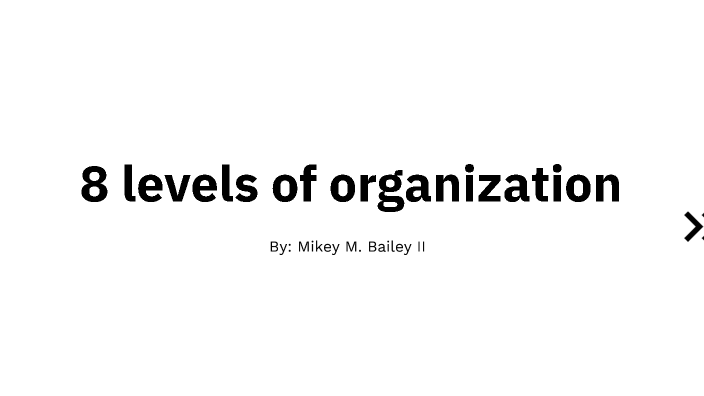 8 levels of organization by Michael Bailey on Prezi