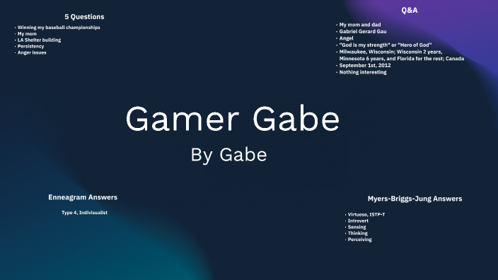 Gamer Gabe by Gabriel Gau on Prezi