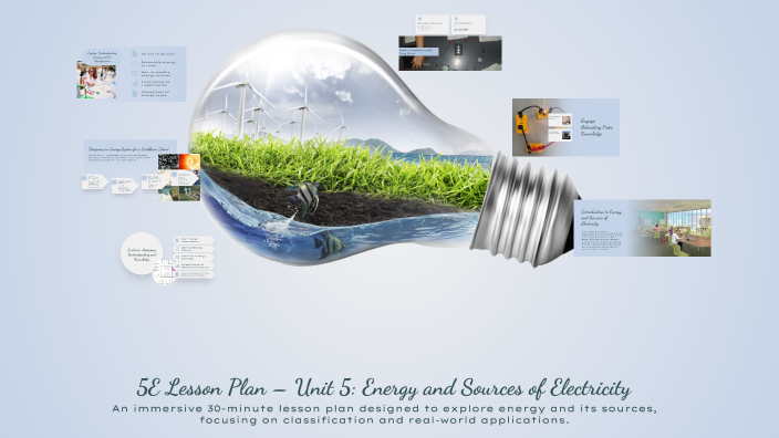 5E Lesson Plan – Unit 5: Energy and Sources of Electricity by Kenniel ...