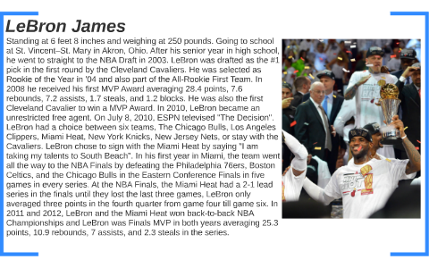 LeBron James Vs. Michael Jordan by Alexavier Morales on Prezi