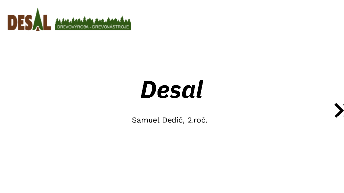 Desal by Samuel Dedič on Prezi