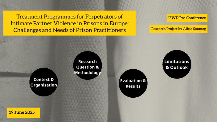 Treatment Programmes for Perpetrators of Intimate Partner Violence in ...