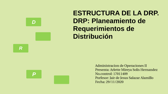 ESTRUCTURA DE LA DRP. by Arlett Solis on Prezi