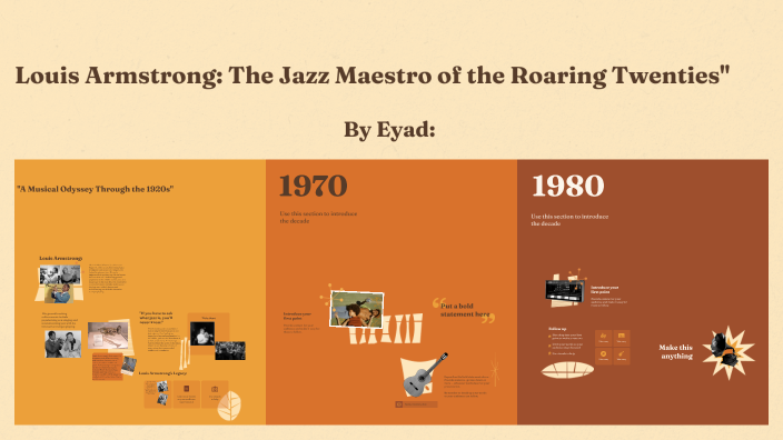 "Louis Armstrong: The Jazz Maestro of the Roaring Twenties" by Eyad ...