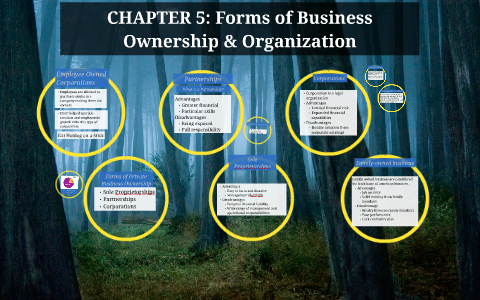 CHAPTER 5: Forms of Business Ownership & Organization by Annie Guan on ...