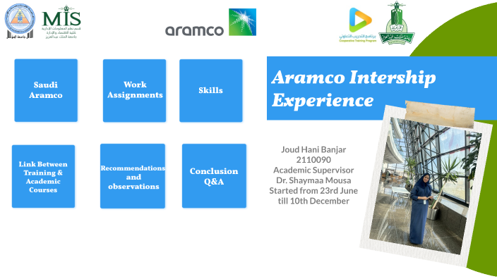 Aramco Intership Experience by JOUD SALEH BANJAR on Prezi