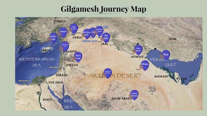 Gilgamesh Journey Map by Alina Alvarez on Prezi