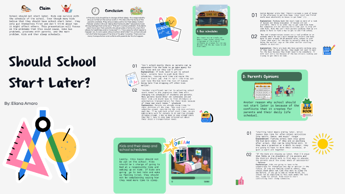 Should School Start Later? by Eliana Amaro on Prezi