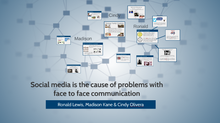 Social media is the cause for less face to face communicatio by Madison ...