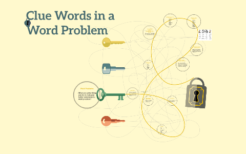 Clue Words in a Word Problem by Trista Wu