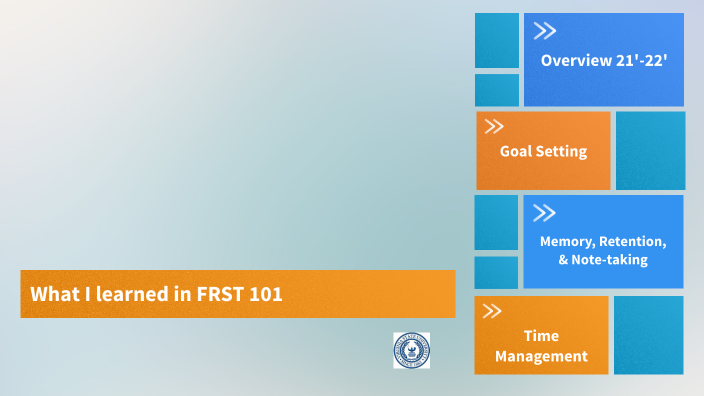 What I learned in FRST 101. by Isaiah Hughes on Prezi