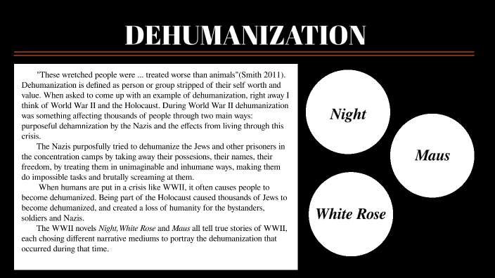 Dehumanization: Common Theme in World War II Novels by Brooke Bradley ...