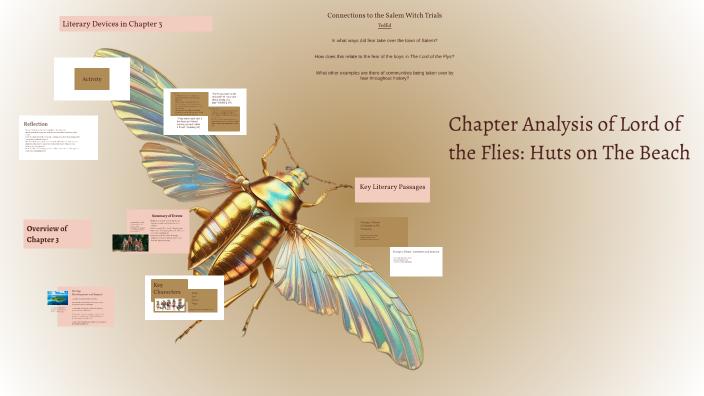 Chapter Analysis of Lord of the Flies: Huts on The Beach by Elizabeth ...