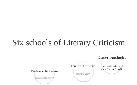 Five Schools of Literary Criticism by Gord Buzzard on Prezi