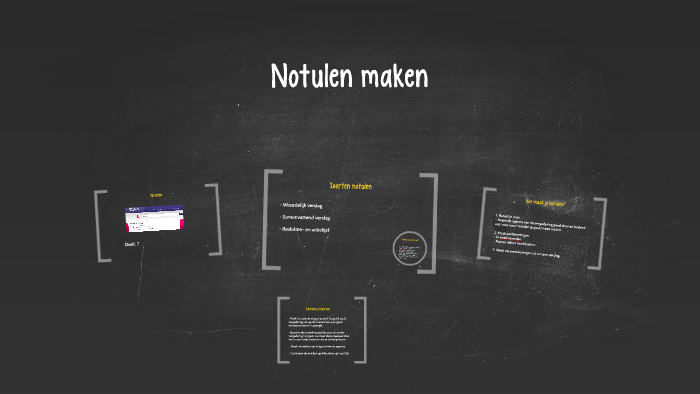 Notulen maken by Ilse Nannes on Prezi
