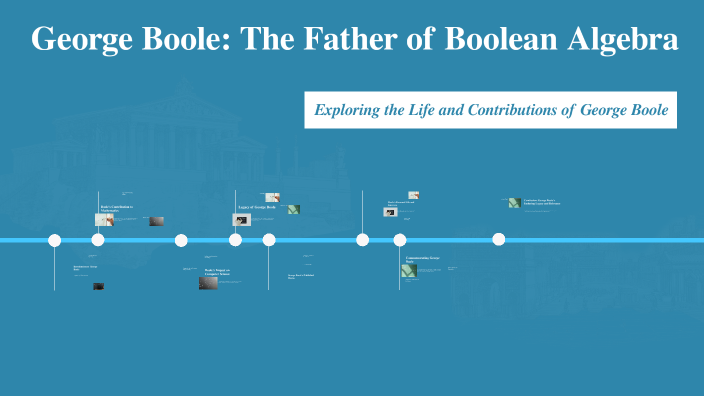 George Boole: The Father of Boolean Algebra by Mya Patel on Prezi