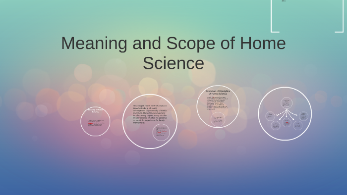 Meaning and Scope of Home Science by simran kl on Prezi