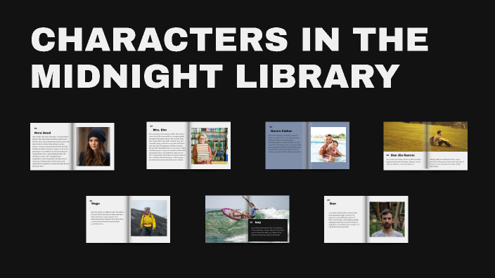 CHARACTERS IN THE MIDNIGHT LIBRARY by Amelia Lin on Prezi