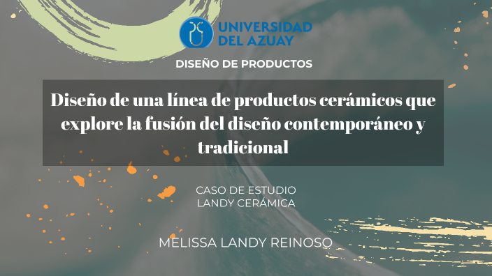 Diseño de una línea de productos cerámicos que explore la fusión del ...