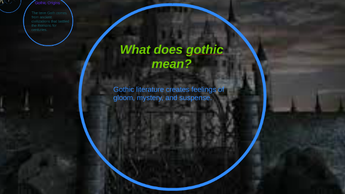 What does gothic mean? by Kendra Collett on Prezi