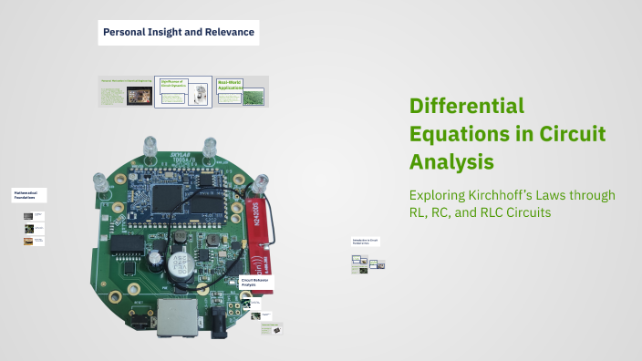 Differential Equations in Circuit Analysis by alejandro cortez on Prezi