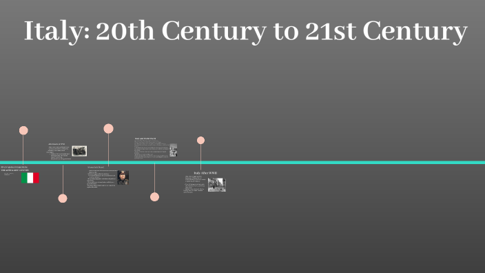 Italy: 20th to 21st Century by Christopher Garcia on Prezi