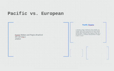 Pacific Theatre vs. European Theatre by Karron Walton on Prezi