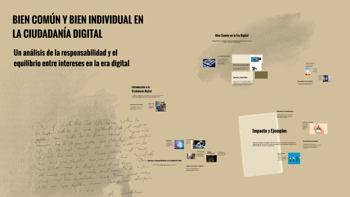 BIEN COMÚN Y BIEN INDIVIDUAL EN LA CIUDADANÍA DIGITAL by Zahira Magdiel ...