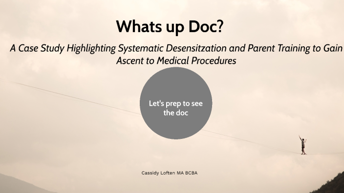 What's Up Doc? A Case Study Highlighting Systematic Desensitization and ...