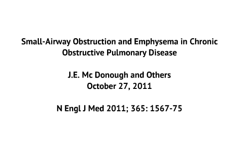 Small-Airway Obstruction and Emphysema in Chronic Obstructive Pulmonary ...