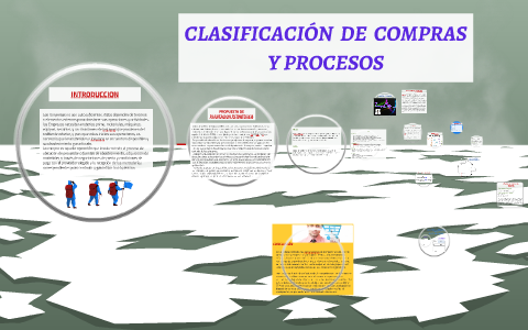 CLASIFICACION DE COMPRAS PROCESOSO by Maria Erika Arevalo on Prezi