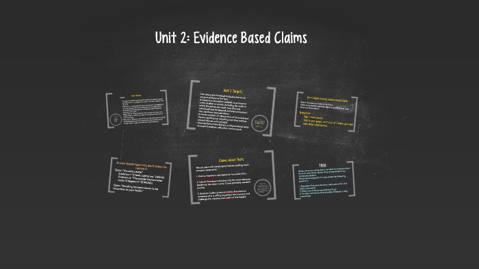 Unit 2: Evidence Based Claims by Alyson Savage on Prezi