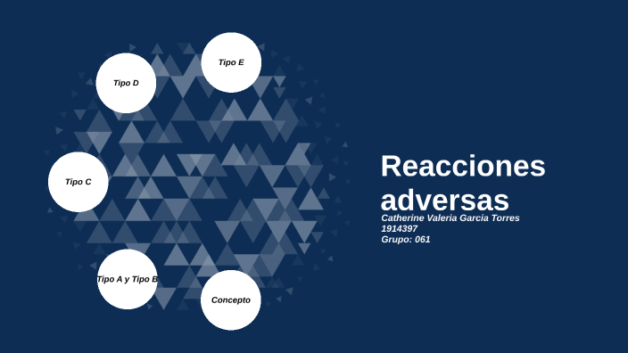 REACCIONES ADVERSAS FARMACOLOGIA by Catherine Valeria Garcia Torres on Prezi