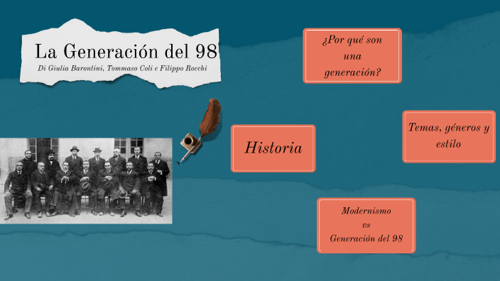 La Generación del 98 by Giulia Barontini on Prezi
