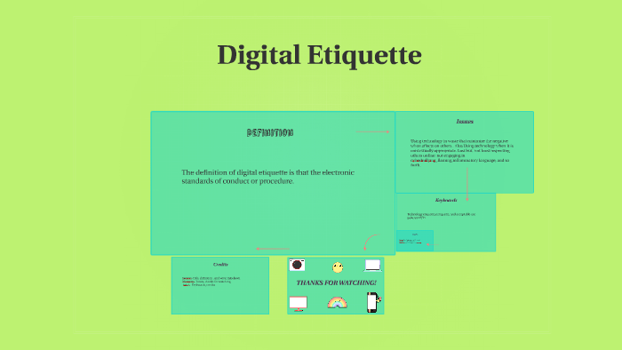 Digital Etiquette Definition