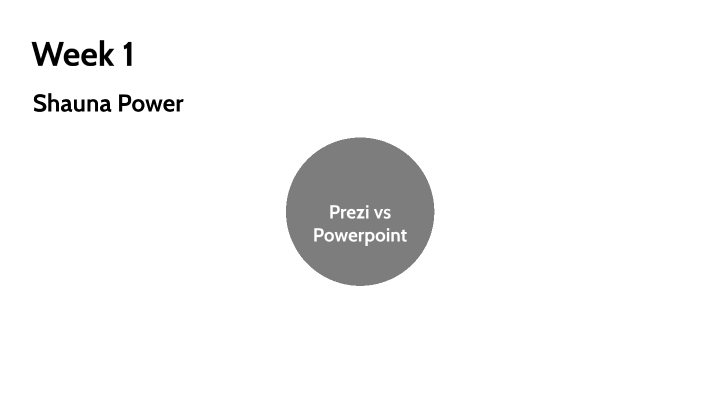 Week 1 by shauna power on Prezi
