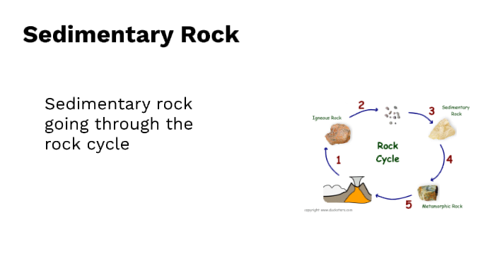 Sedimentary Rock in the Rock Cycle by Dalton Casey on Prezi