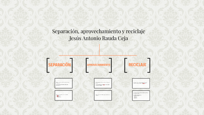 Separación, aprovechamiento y reciclaje by Jesus Rauda on Prezi