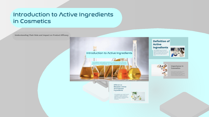 Introduction to Active Ingredients in Cosmetics by Dr. Madhu Gupta on Prezi