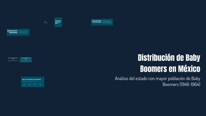 Distribución de Baby Boomers en México by Anllela Parra on Prezi