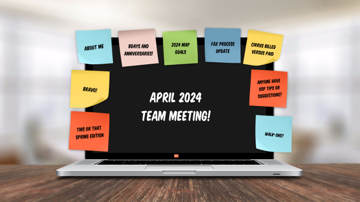 April Team Meeting by Suzan Kline on Prezi