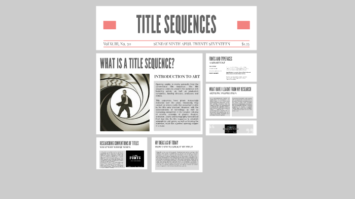TITLE SEQUENCES by Kate Kestell on Prezi
