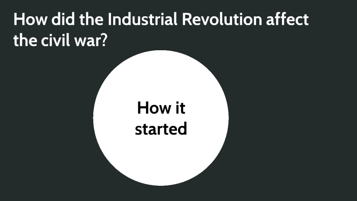 How the industrial revolution affected the civil war by Zack Lewis ...