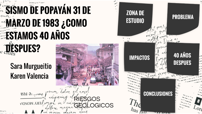SISMO DE POPAYAN 31 DE MARZO DE 1983 ¿COMO ESTAMOS 40 AÑOS DESPUES? by ...