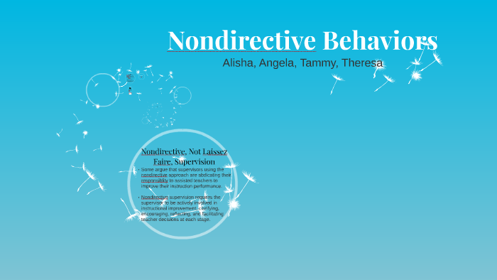 Nondirective Behaviors by Angela H on Prezi