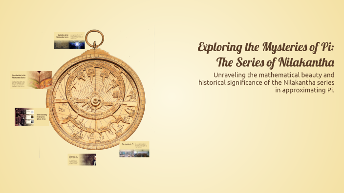Exploring the Mysteries of Pi: The Series of Nilakantha by Patricia ...